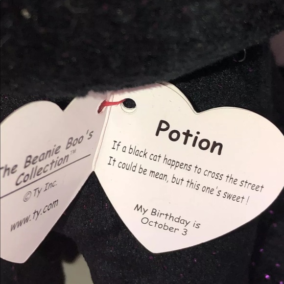 TY Original Wear | Other | Ty Beanie Boos Potion The Cat | Poshmark